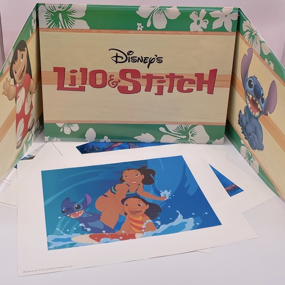 Disney | Art | Disney Lilo Stitch Lithograph Portfolio Set | Poshmark